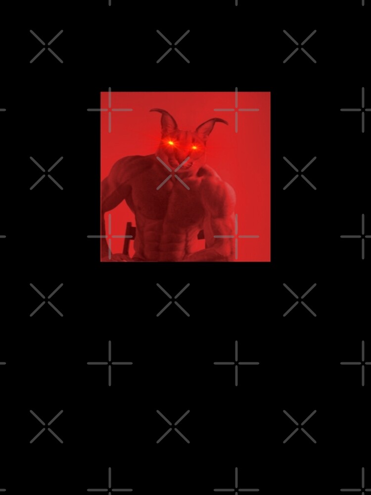 "RED ANGRY CHAD FLOPPA CAT \ CARACALS \ GIGA CHAD CAT \ GIGA CAT ...