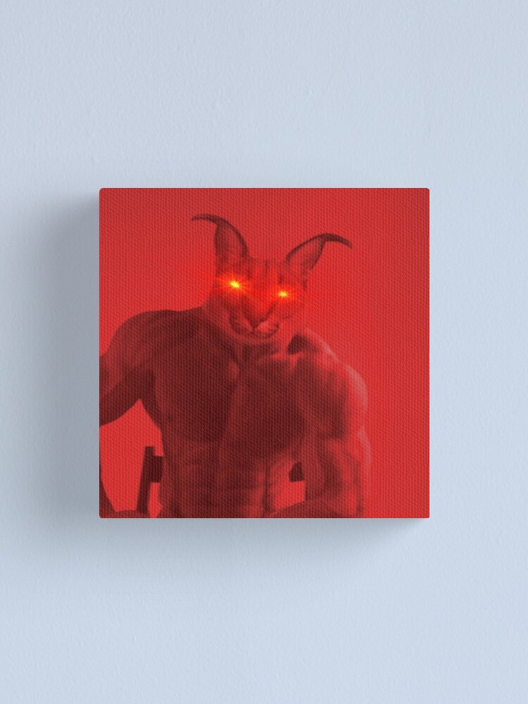 "RED ANGRY CHAD FLOPPA CAT \ CARACALS \ GIGA CHAD CAT \ GIGA CAT ...