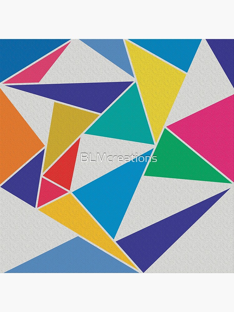 "Multi-color Triangle pattern 12" Poster for Sale by BLMcreations ...