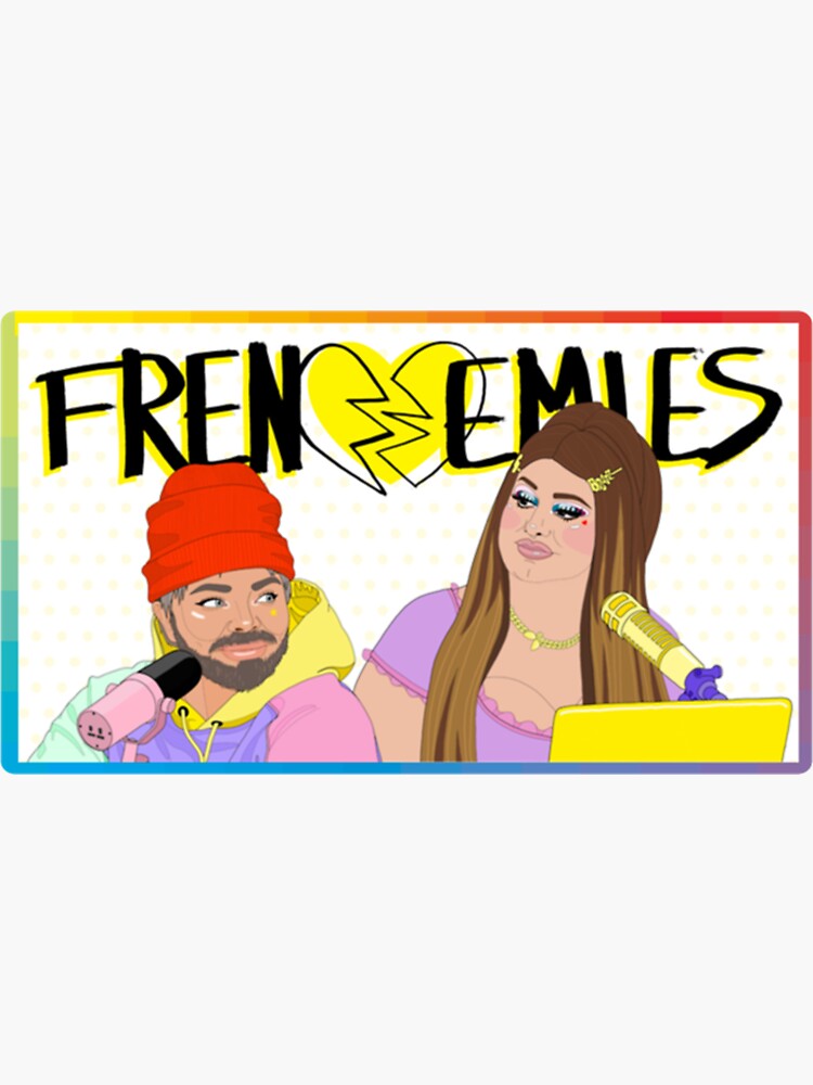 "frenemis art" Sticker by geogremichael46 | Redbubble