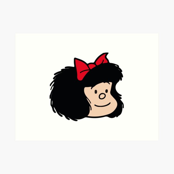 "Mafalda smiling face" Art Print for Sale by urantiana | Redbubble