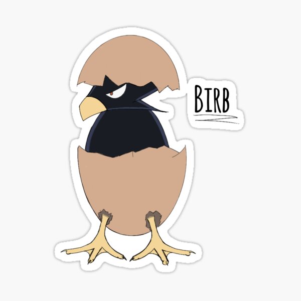"Chibi Tokoyami "Birb"" Sticker by EDeN-Arts05 | Redbubble