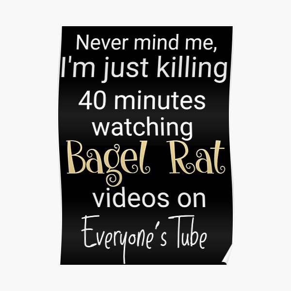 "Bagel Rat We Bare Bears" Poster for Sale by tylamilian | Redbubble