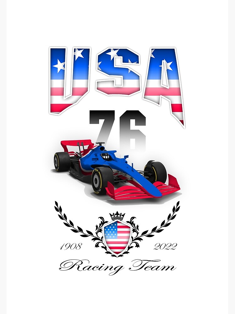 "USA Grand Prix Racing Team" Poster for Sale by WASchaidler | Redbubble
