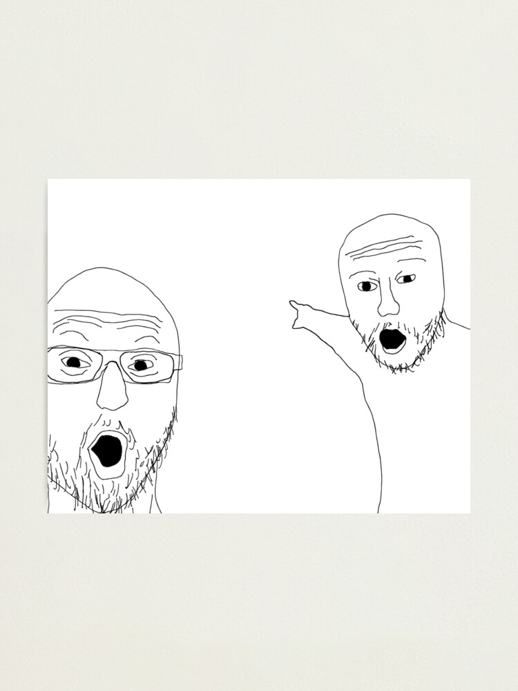 Lámina fotográfica «Señalando Wojaks» de MrPoggersdorf | Redbubble