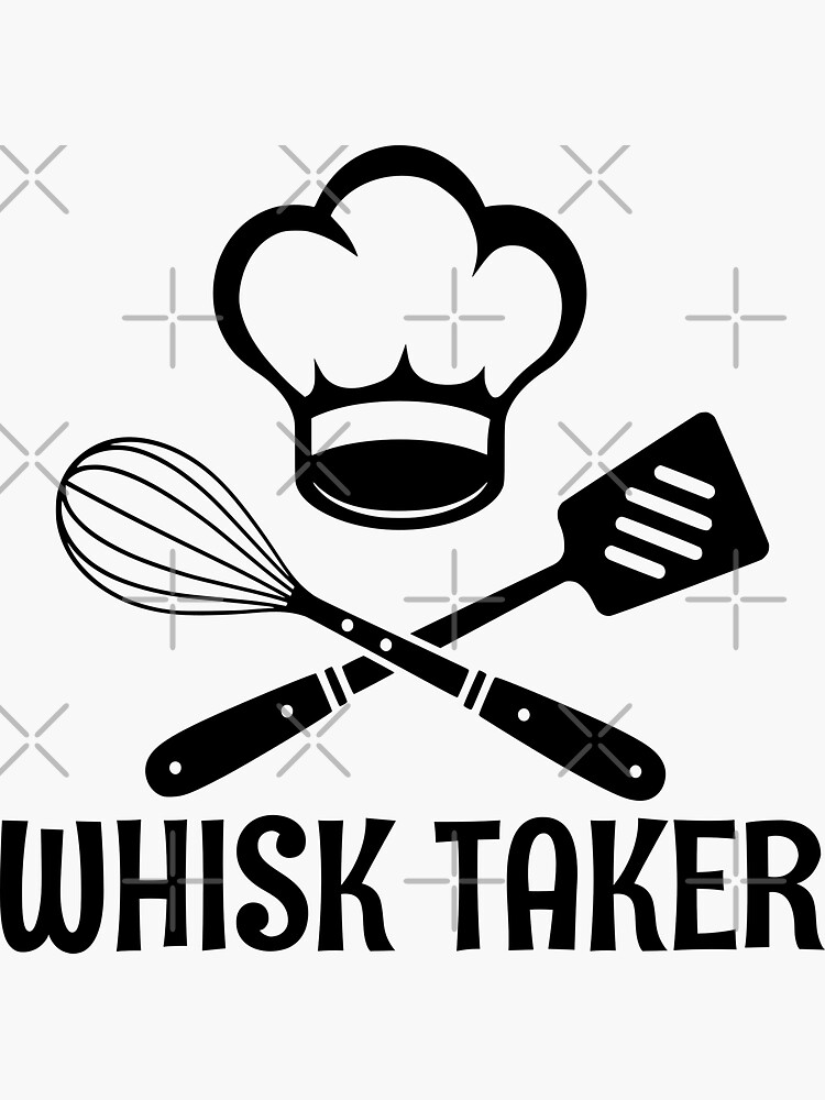 "whisk taker funny pastry cook lovers baker chef toque hat graphic cute ...