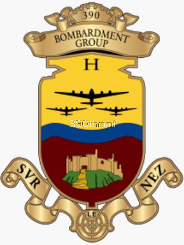 "390th Bombardment Group Emblem" Sticker for Sale by 390thmmf | Redbubble
