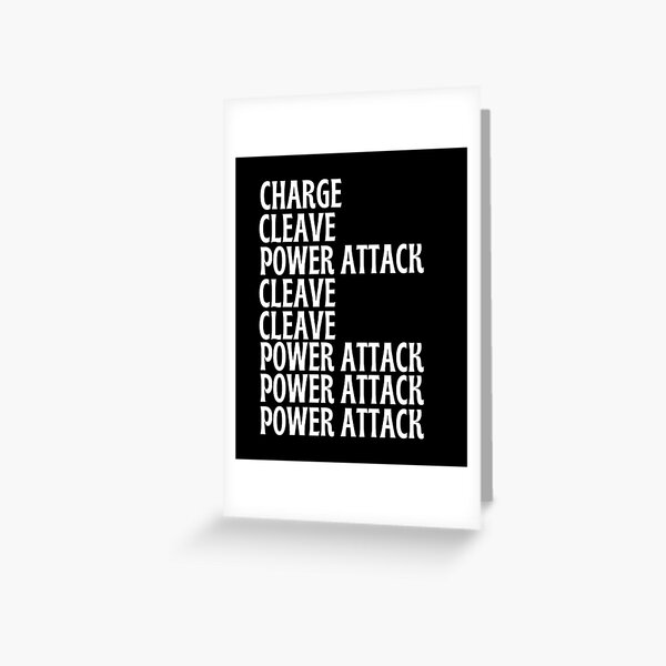"Charge, Cleave, Power Attack Fighter Attacks DND Roleplaying Design ...
