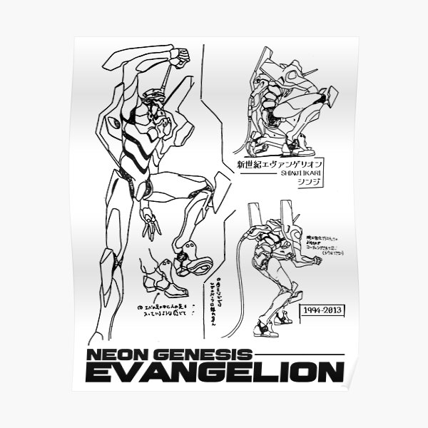 "EVANGELION // EVA 01" Poster for Sale by Ykonikshop | Redbubble