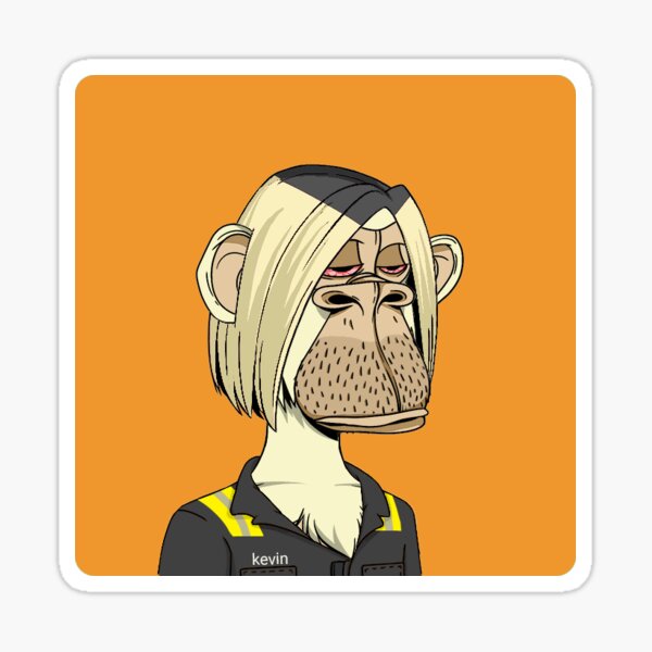 "Bored Ape #69420" Sticker by burgerk1ng | Redbubble