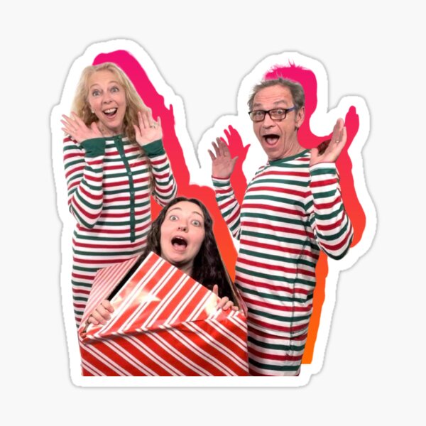 "Beaver Family Christmas Surprise" Sticker for Sale by LoveBeav | Redbubble