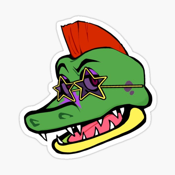 "Monty gator !? ?" Sticker by Jessexy | Redbubble