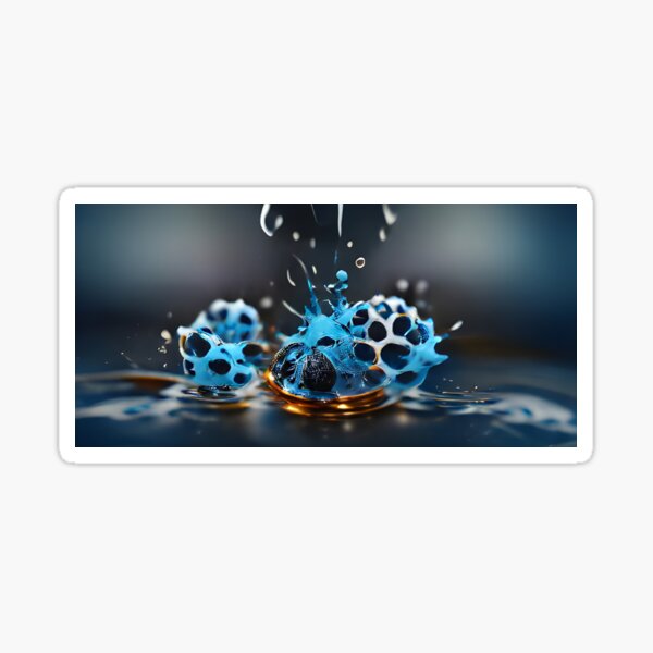 "AQUEOUS ART - AQUA" Sticker by AqueousAI | Redbubble