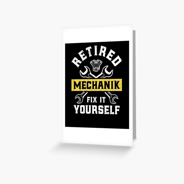 "Mechanic Car Mechatronic Retirement 2022" Greeting Card for Sale by ...
