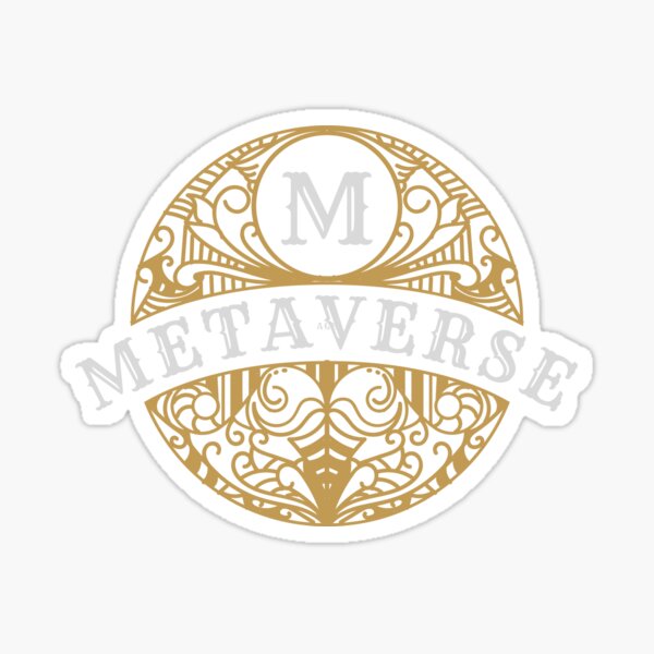 "Metaverse Vintage art deco style" Sticker for Sale by the-Koi | Redbubble