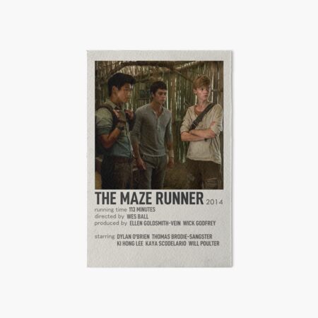 "The Maze Runner polaroid poster" Art Board Print by aylenchu | Redbubble