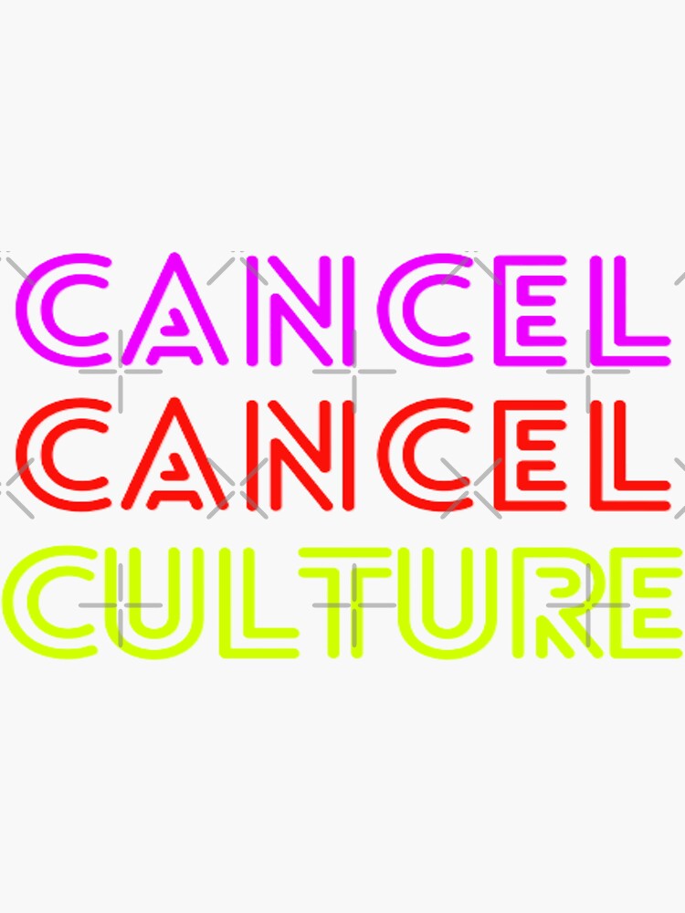 "Cancel Cancel Culture, Anti Cancel Culture, Anti Jim Jordan" Sticker ...