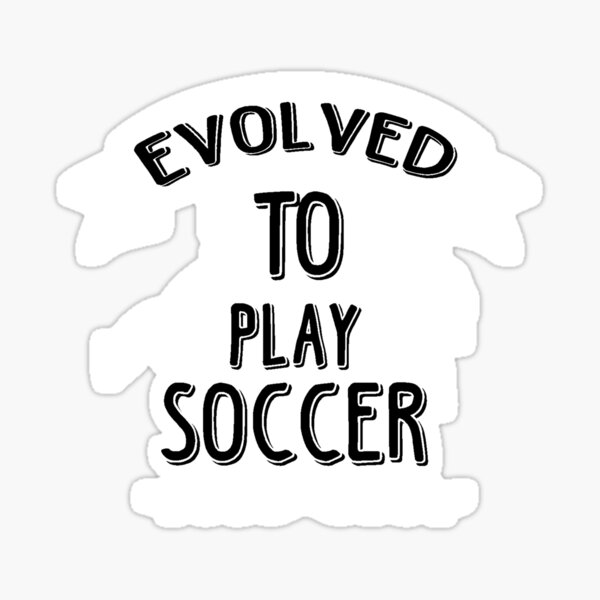 "Human evolution of soccer player" Sticker for Sale by shoooping ...
