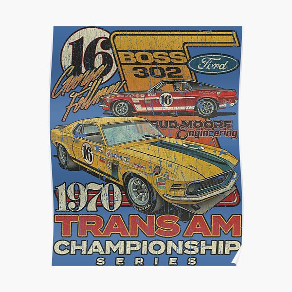 "Trans Am Champion #16 1970" Poster for Sale by AstroZombie6669 | Redbubble