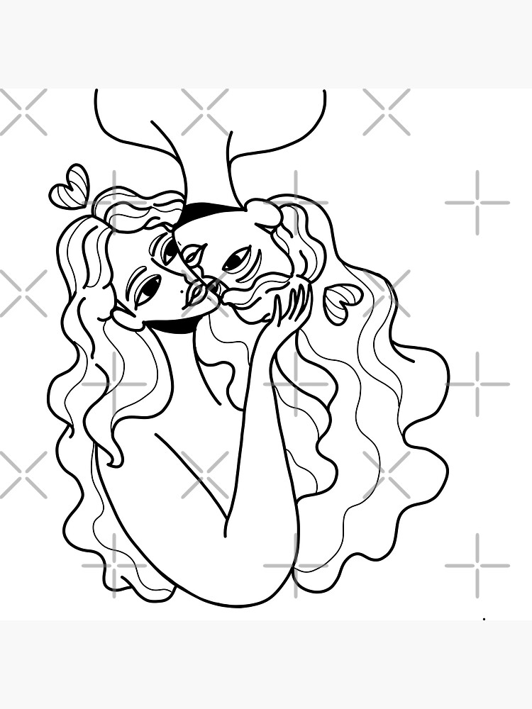 "kiss on the cheek" Sticker for Sale by LinaKarolina13 | Redbubble