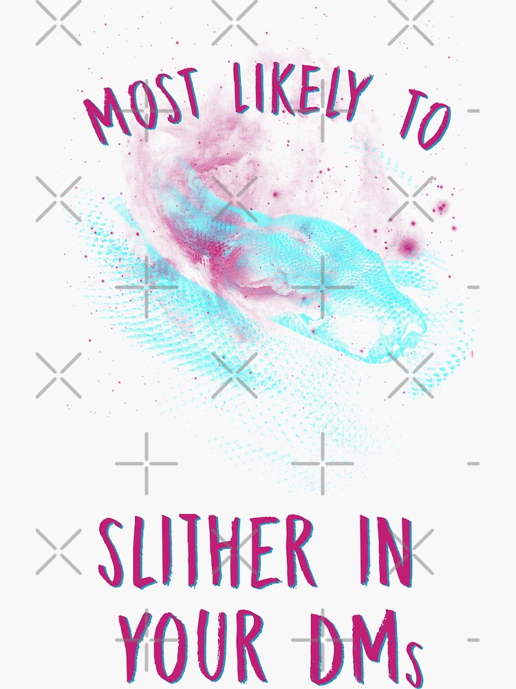 "dms" Sticker by hatandskullart | Redbubble