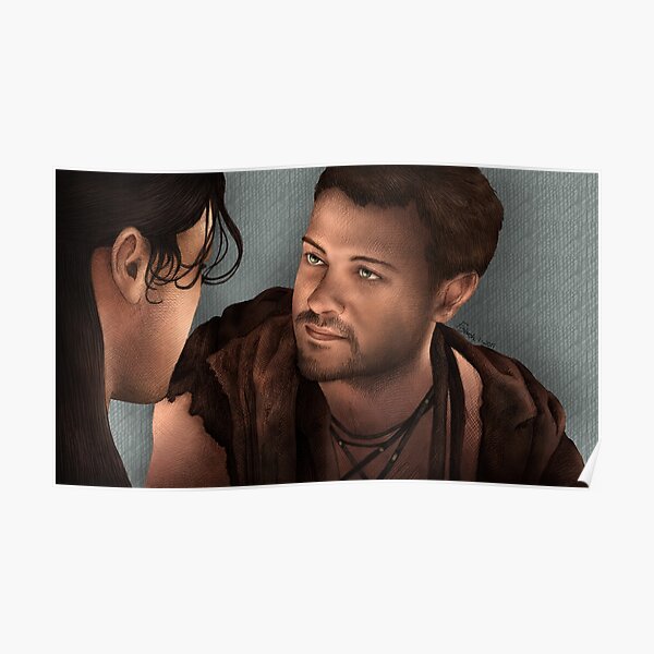 "Nagron First Kiss (Agron, Spartacus) Color Version" Poster for Sale by ...
