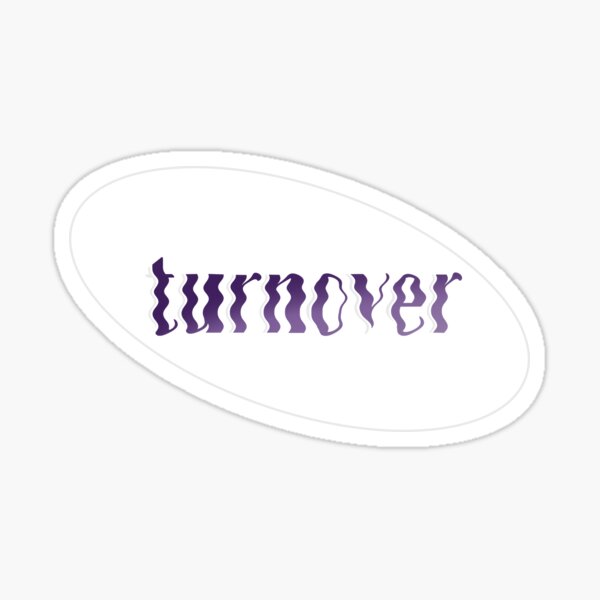 "Turnover - Wavy" Sticker for Sale by StudioBM | Redbubble