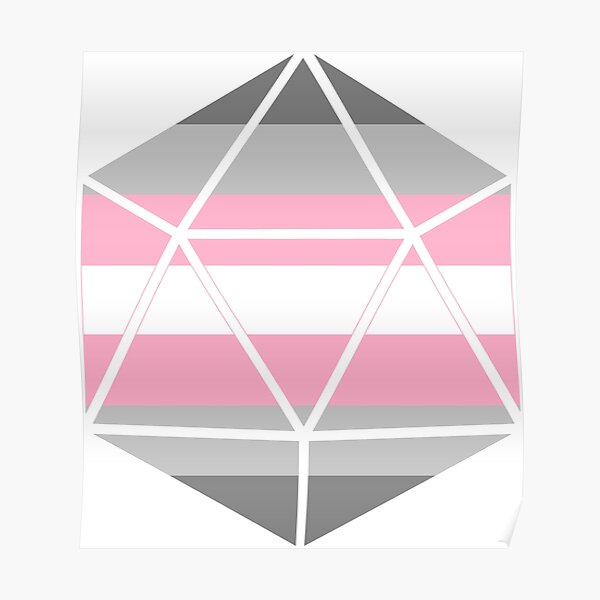 "Demigirl Pride Flag D20" Poster for Sale by NovotnyDesigns | Redbubble