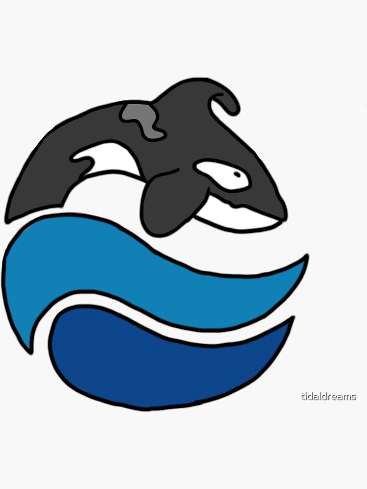 "Trua Orca Vintage SeaWorld Logo " Sticker for Sale by tidaldreams ...