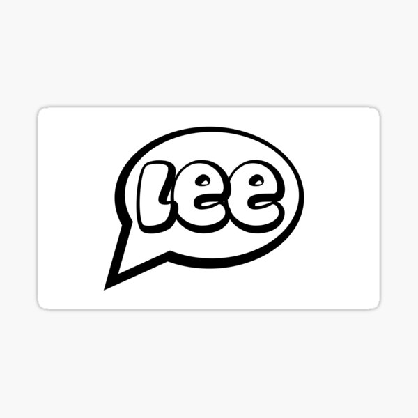 "Lee" Sticker by dsciobanu | Redbubble