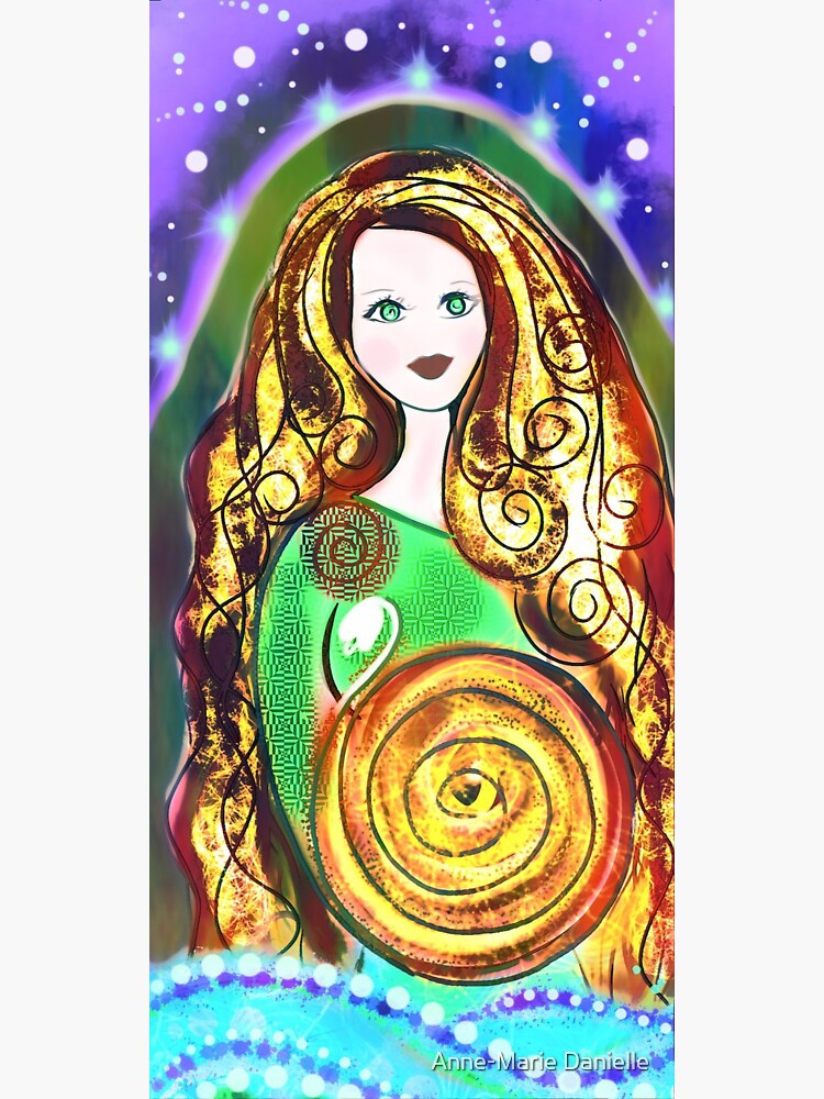 "Brigid Goddess of Fire" Sticker for Sale by AmariDanielle | Redbubble