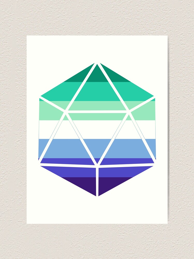 "MLM Pride Flag D20" Art Print for Sale by NovotnyDesigns | Redbubble