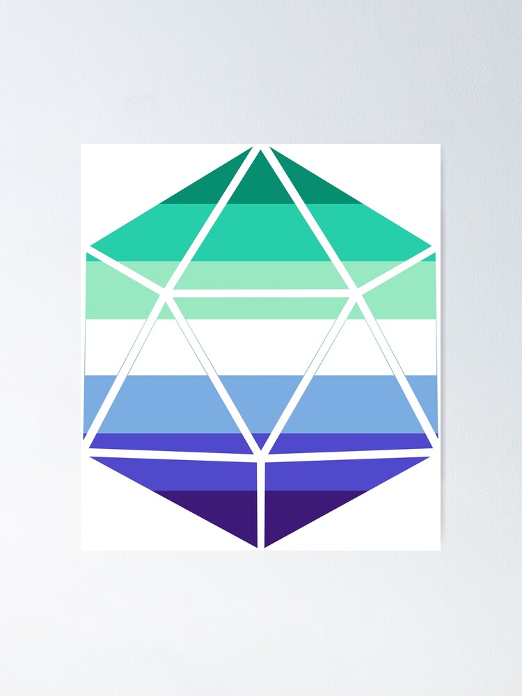"MLM Pride Flag D20" Poster for Sale by NovotnyDesigns | Redbubble