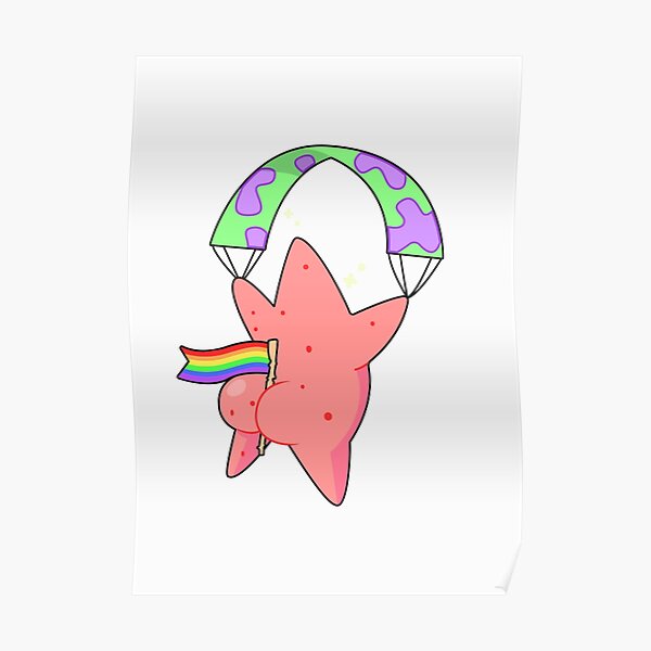 "Patrick Star pride" Poster by frangipanms | Redbubble