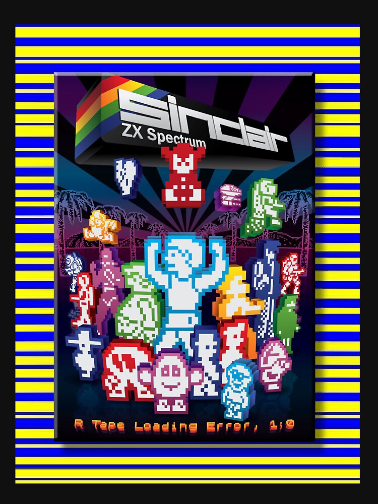 "Sir Clive Sinclair ZX Spectrum zx81 Loading bars Game Characters ...