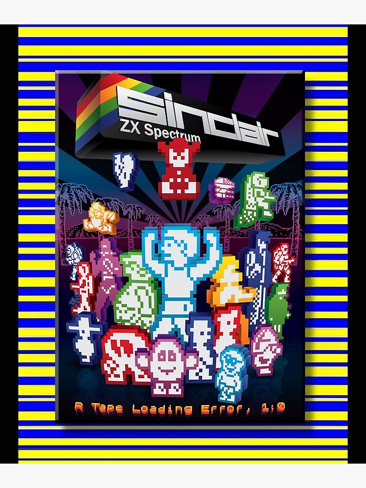 "Sir Clive Sinclair ZX Spectrum zx81 Loading bars Game Characters ...