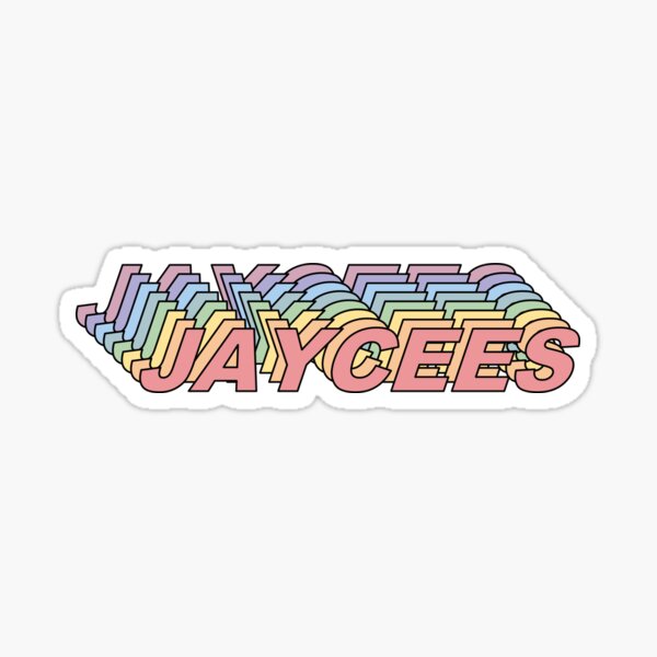 "Jaycees Rainbow Offset" Sticker by DangName | Redbubble