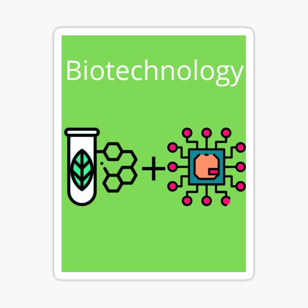 "Biotechnology" Sticker for Sale by UpcomingTech | Redbubble