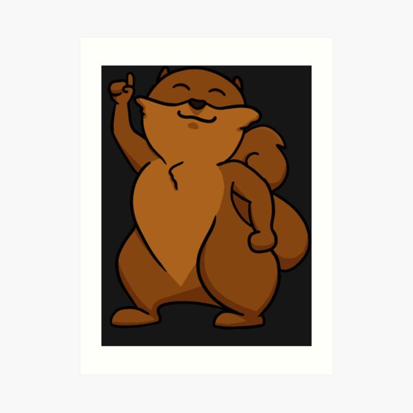 "Disco Dancing Squirrel Sticker" Art Print for Sale by HagenTrampe ...