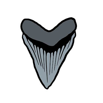 "Shark tooth sticker" Sticker for Sale by Gracie Davis | Redbubble