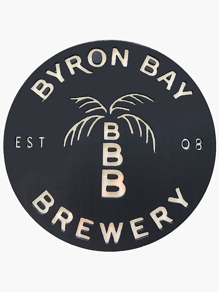 "Byron Bay logo Fitted T-Shirt" Sticker for Sale by Kathhnson | Redbubble