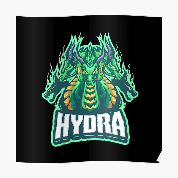 "Three Headed Hydra Dragon Mascot" Poster for Sale by AnimalLover4eva ...