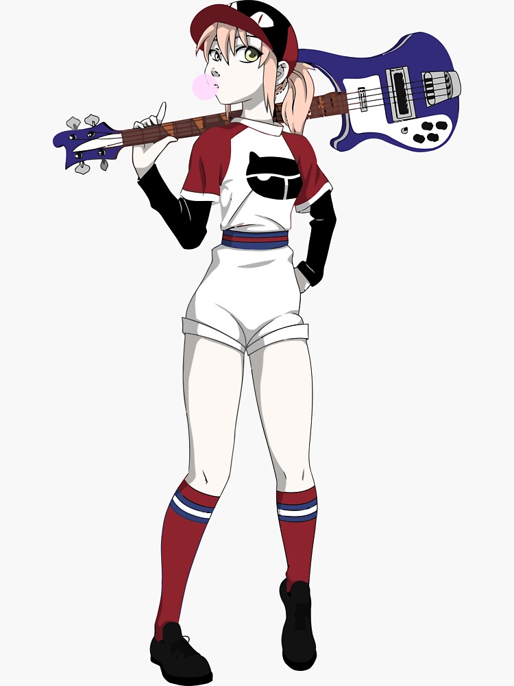"HARUHARA HARUKO FLCL TAKKUN" Sticker for Sale by hadigiyon | Redbubble