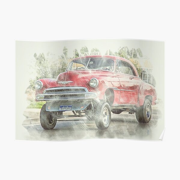 "Rat Rod Studios Hot Rod 1" Poster for Sale by ratrodstudios | Redbubble