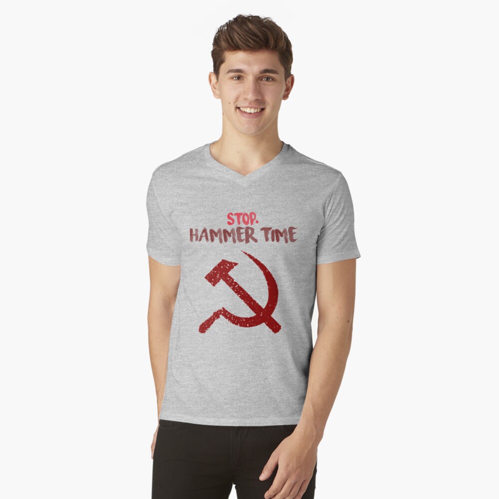 "Stop. Hammer time. " Sticker for Sale by TopHattedTeaMan | Redbubble