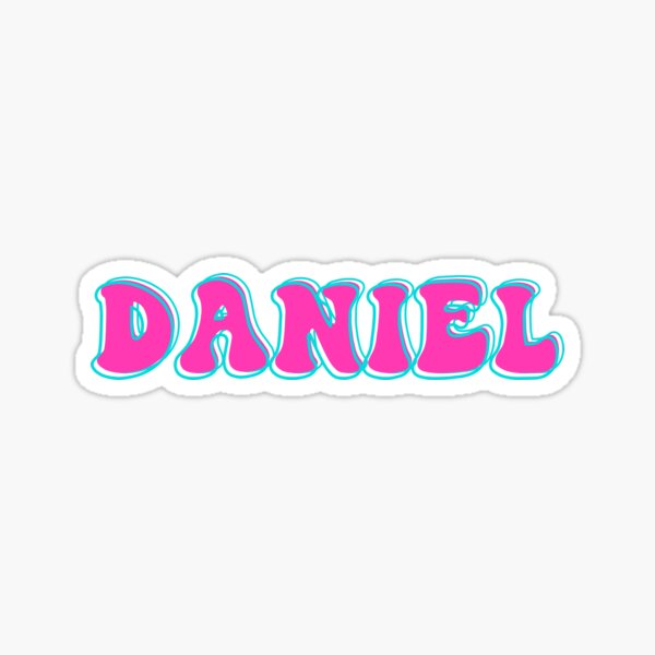 "DANIEL Cute Custom Name Design - Kawaii DANIEL Name" Sticker by Custom ...