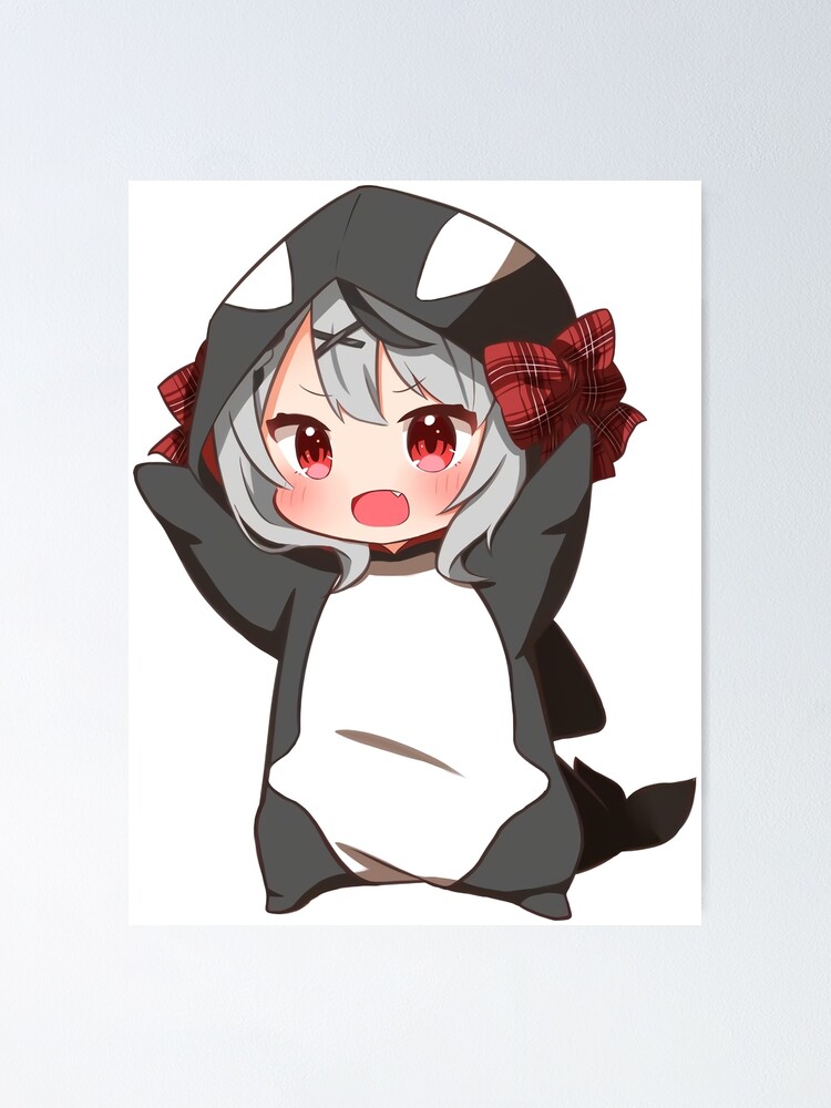Póster «Sakamata Chloe smol orca - HoloX Hololive» de BigKusa | Redbubble