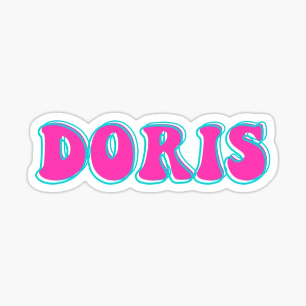 "DORIS Cute Name Design DORIS- Kawaii DORIS Name" Sticker by Custom ...