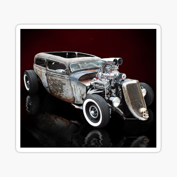"Rat Rod Studios Rat Rod Calendar 1 January" Sticker for Sale by ...