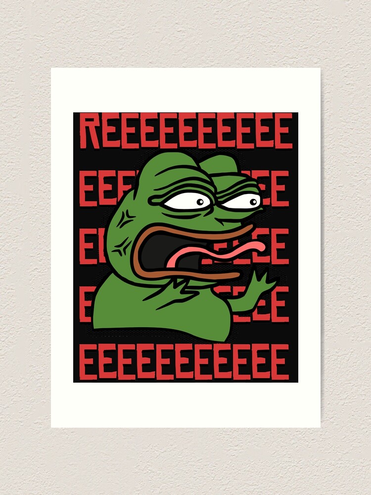 "Pepe The Frog Reeee Rare Dank Memes Classic T-Shirt" Art Print for ...